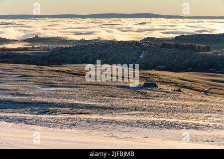 France, Cantal, Aubrac Regional Natural Park, buron Stock Photo - Alamy