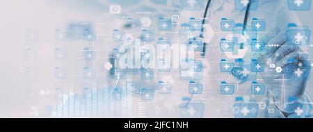 Electronic medical record, tech concept Stock Photo - Alamy
