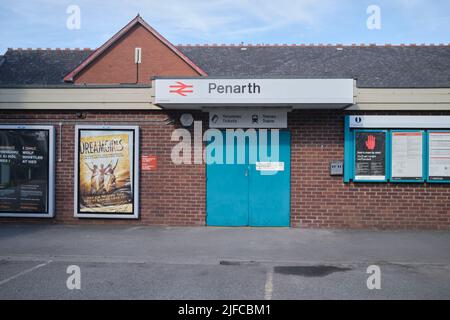The Railway Station at Penarth South Wales Stock Photo - Alamy