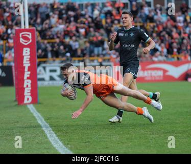 Castleford Tigers' Jake Trueman during the Betfred Super League match ...