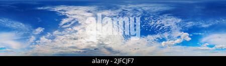 360 degree seamless panorama of clouds on blue sky Stock Photo - Alamy