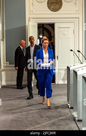 Danish Prime Minister Mette Frederiksen arrives in Nuuk, Greenland ...