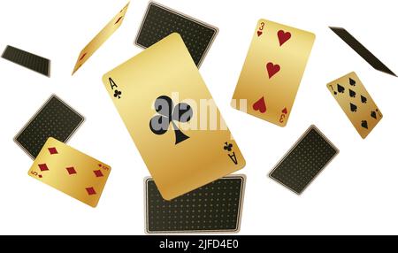 Falling playing cards Stock Vector Image & Art - Alamy