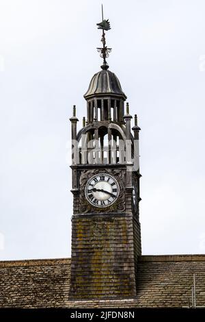 The clocktower of Redesdale Hall, also known as Moreton-in-Marsh Town ...