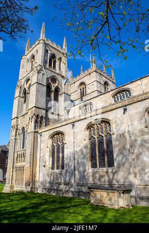 The beautiful Kings Lynn Minster in the historic town of Kings Lynn in ...