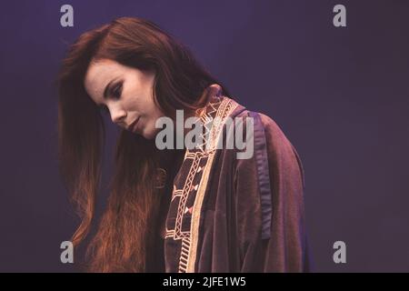 Pauline Skott, better known as Skott, performs on stage at Popaganda ...