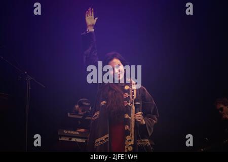 Pauline Skott, better known as Skott, performs on stage at Popaganda ...