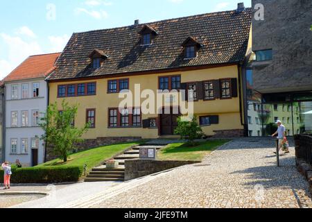 Johann Sebastian Bach, born 1685, in Eisenach. Bachhaus and monument ...