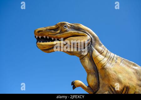 The famous Welcome to Drumheller sign on Highway 575 as you are ...