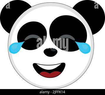Cute cartoon panda crying, vector illustration Stock Vector Image & Art ...