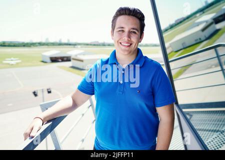 Mannheim, Germany. 13th May, 2022. Tim Eggert, air traffic controller ...