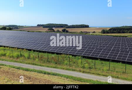 Solar panels in landscape Stock Photo - Alamy