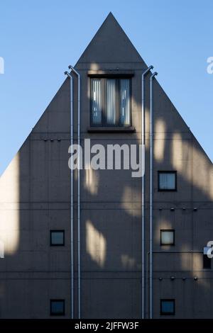 A building with sharply pointed roof in Tokyo, Japan Stock Photo - Alamy