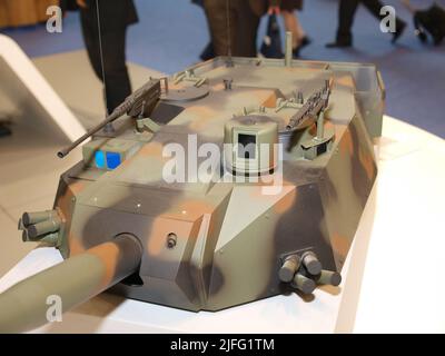 Turret model in Eurosatory 2008 Military exibition Stock Photo - Alamy