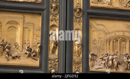 Details of so called "Porte del Paradiso"in the Baptistery of the ...