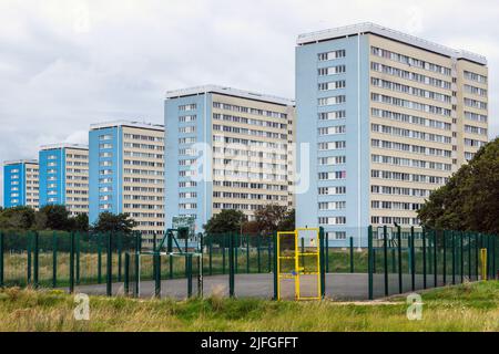 Weston tower blocks Southampton England UK Stock Photo - Alamy