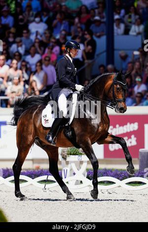 Aachen, Germany. 03rd July, 2022. Equestrian sport, jumping: CHIO ...