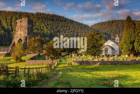 St Michael and All Saints Church, Talley, Wales Stock Photo - Alamy