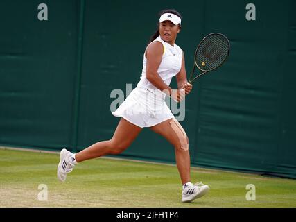 Mingge Xu in action in the Girls Singles during day seven of the 2022 ...