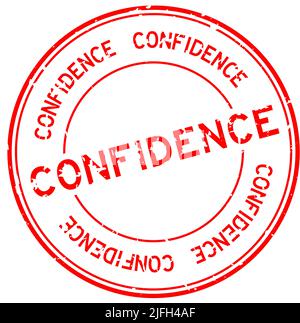 Self-confidence sign or stamp on white background, vector illustration ...