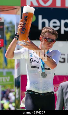 Roth, Germany. 03rd July, 2022. Danish triathlete Magnus Ditlev during ...