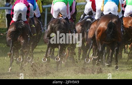 Hamburg, Germany. 03rd July, 2022. Horse racing: Gallop, 153rd German ...