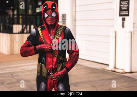 The Spider-Man in Downtown Fort Worth, Texas Stock Photo - Alamy