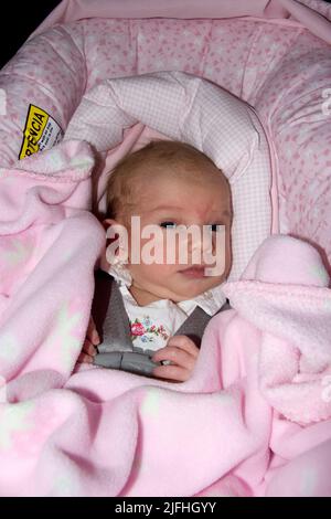 Small cute girl in white dress enjoying sunny day at the beach. Shoot ...