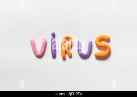 Virus formed of vivid plasticine Stock Photo - Alamy