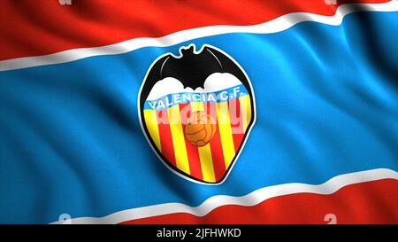 Logo of Spanish football team Valencia CF - Spain Stock Photo - Alamy