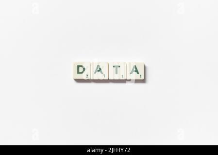 Science formed of scrabble tiles on white background Stock Photo - Alamy