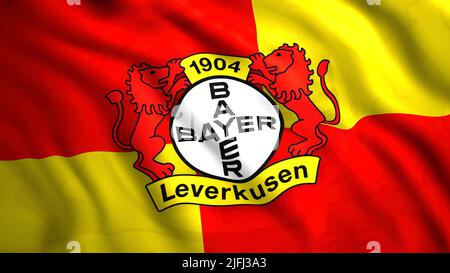 Logo of German football team Bayer 04 Leverkusen Stock Photo - Alamy