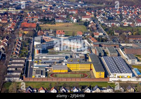 v, Luftbild, Justizvollzugsanstalt Werl, Werl, Soester Börde, Nordrhein ...