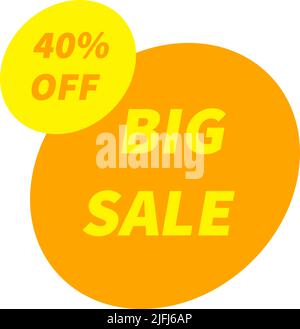40 percent discount sign icon. Sale symbol. Special offer label ...
