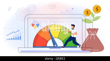 Cost optimization Idea balance Costs reduction strategy concept ...