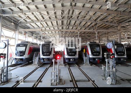 Cairo. 3rd July, 2022. Photo taken on July 3, 2022 shows the interior ...