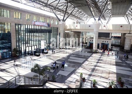 Cairo. 3rd July, 2022. Photo taken on July 3, 2022 shows an entrance of ...