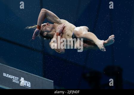 Cassiel Rousseau of Australia competes during the men's 10m platform ...
