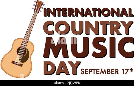 International Country Music Day illustration Stock Vector Image & Art ...