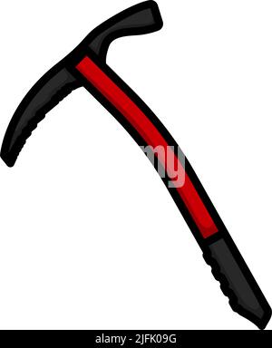 Ice Axe Icon. Editable Bold Outline With Color Fill Design. Vector ...