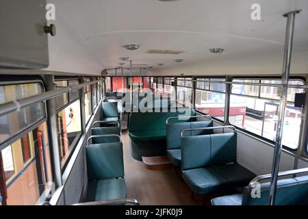 Flywheel powered bus built by Oerlikon in the Antwerp Tram Museum ...