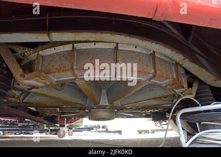 Flywheel powered bus built by Oerlikon in the Antwerp Tram Museum ...
