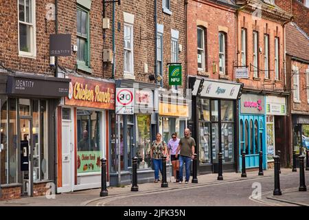 Selby town centre, Finkle Street Stock Photo - Alamy