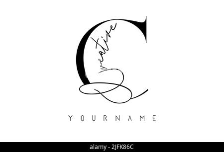 Creative X logo with cuts and handwritten text concept design. Letter ...
