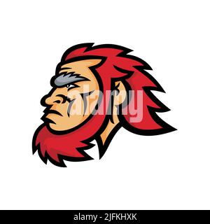 Neanderthal (Homo neanderthalensis) male, illustration. Neanderthals ...