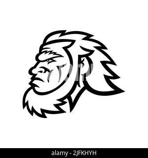 Neanderthal (Homo neanderthalensis) male, illustration. Neanderthals ...