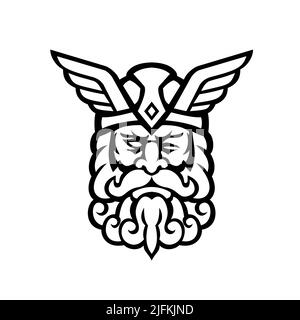 Illustration of the Odin God from the German Mythology Stock Photo - Alamy
