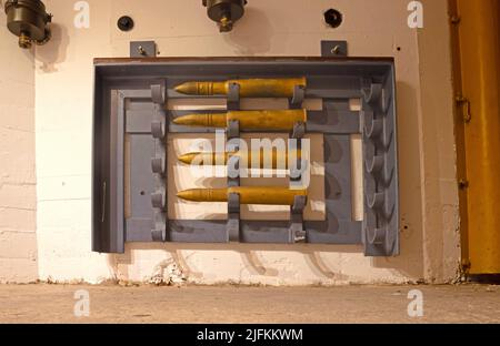Inside of an old bunker from WW2, used by the dutch and the germans ...