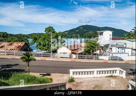 Indian Ocean Andoany city Madagascar Nosy Be island Hell Ville town ...