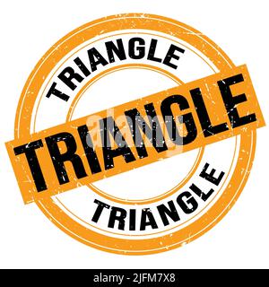 TRIANGLE text written on orange lines stamp sign Stock Photo - Alamy